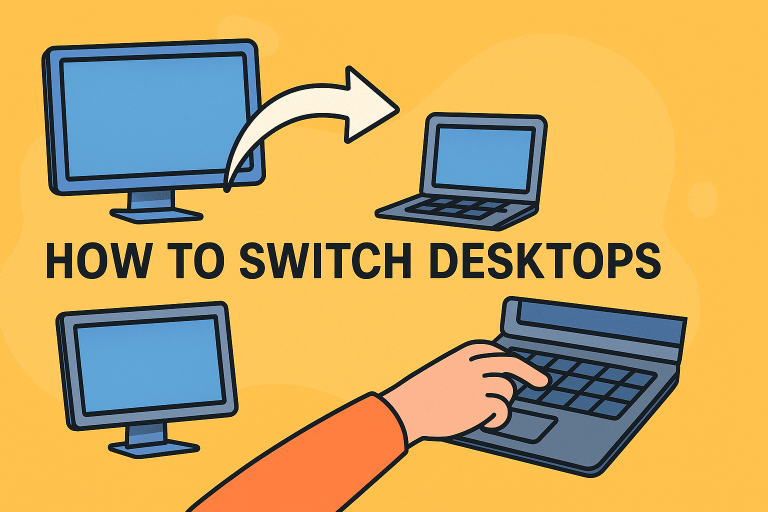 How to Switch Desktops Easily on Windows & Mac