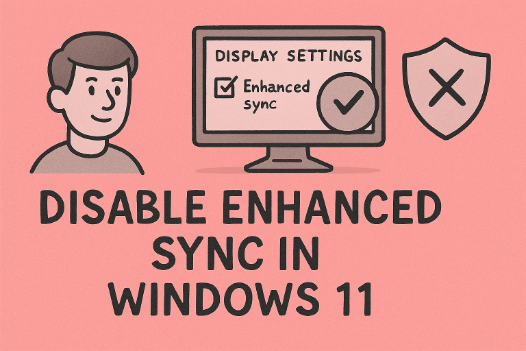 How to Disable Enhanced Sync in Windows 11 Laptop